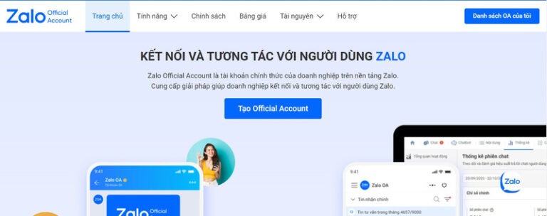 Quy trình thiết lập ZALO OFFICIAL ACCOUNT (ZALO OA)